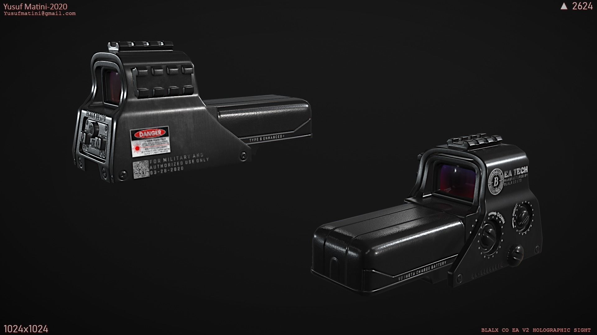 3D model Gilboa Snake Double Barrel AR-15 VR / AR / low-poly | CGTrader