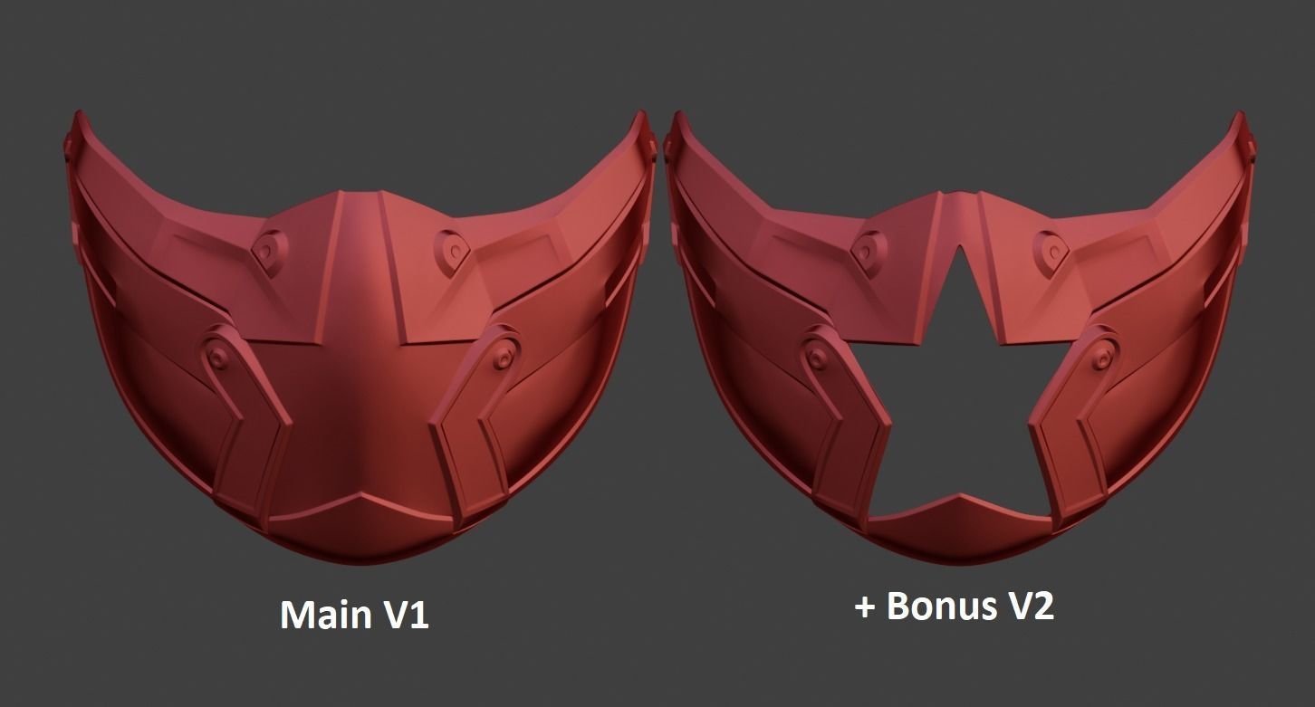 Skarlet KGB female mask for face from Mortal Kombat 11 3D model 3D ...