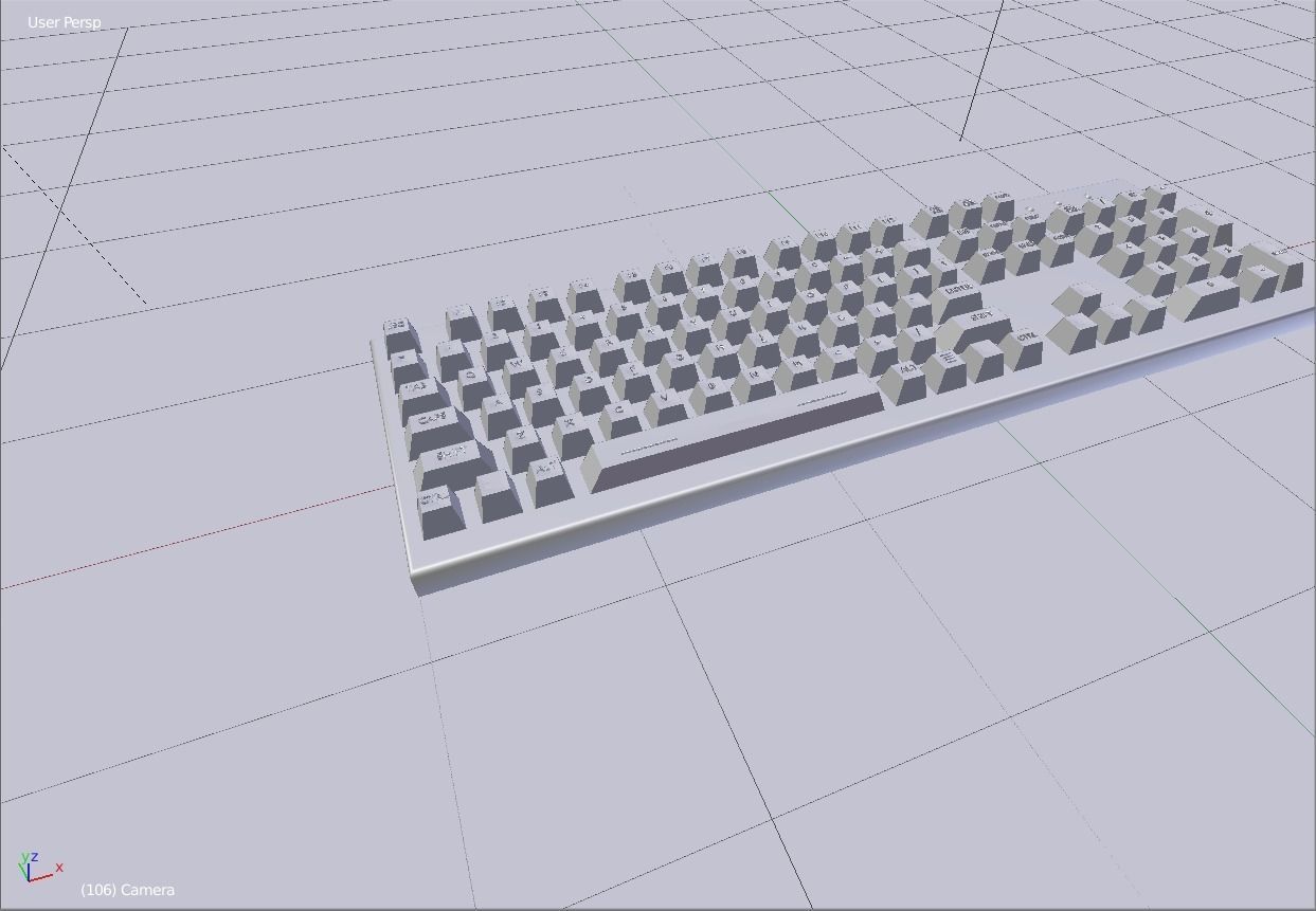 3D model Low Poly RGB Keyboard VR / AR / low-poly | CGTrader