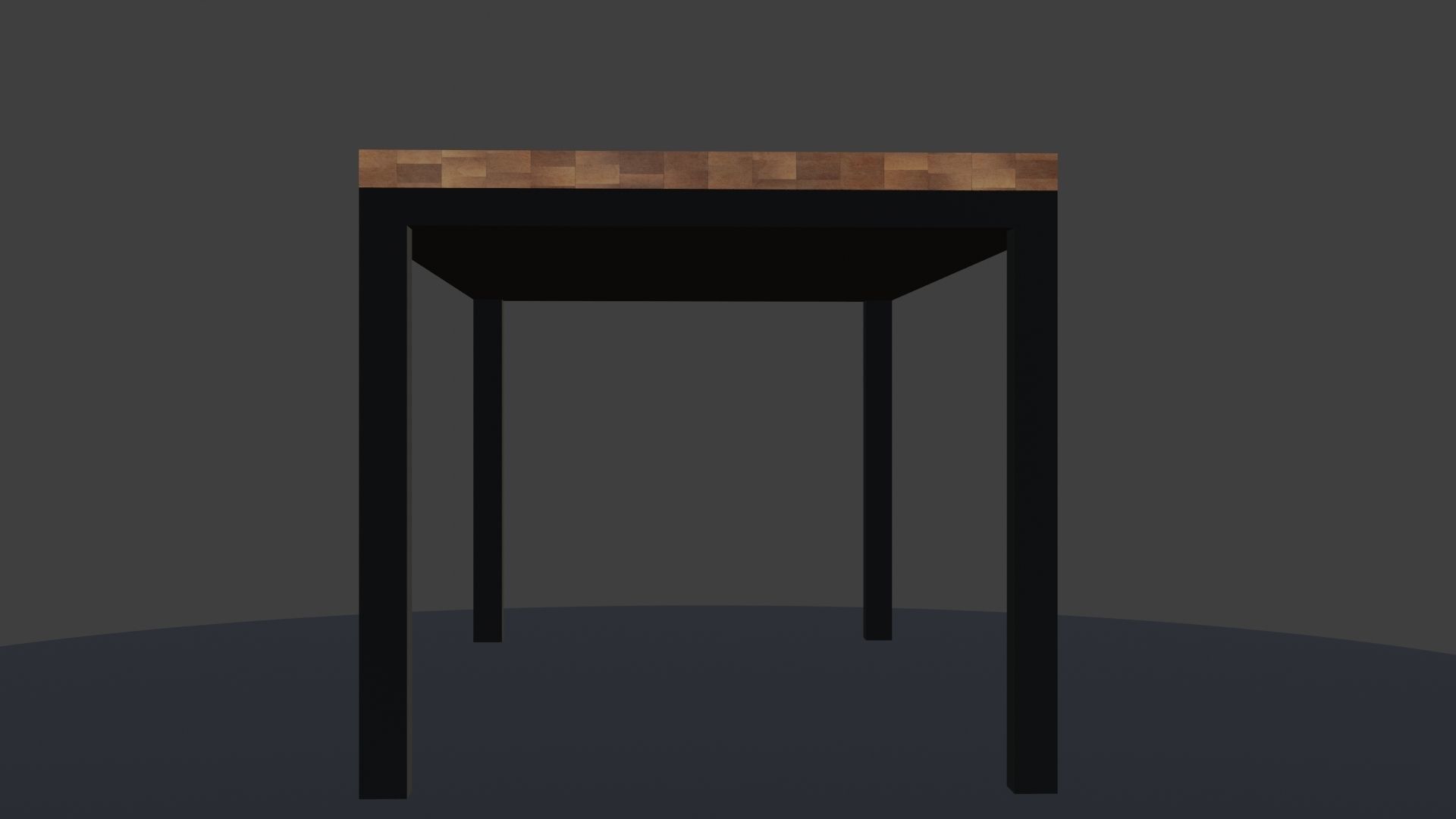 Woodentable 3d model wooden table on circle free VR / AR / low-poly 3D ...