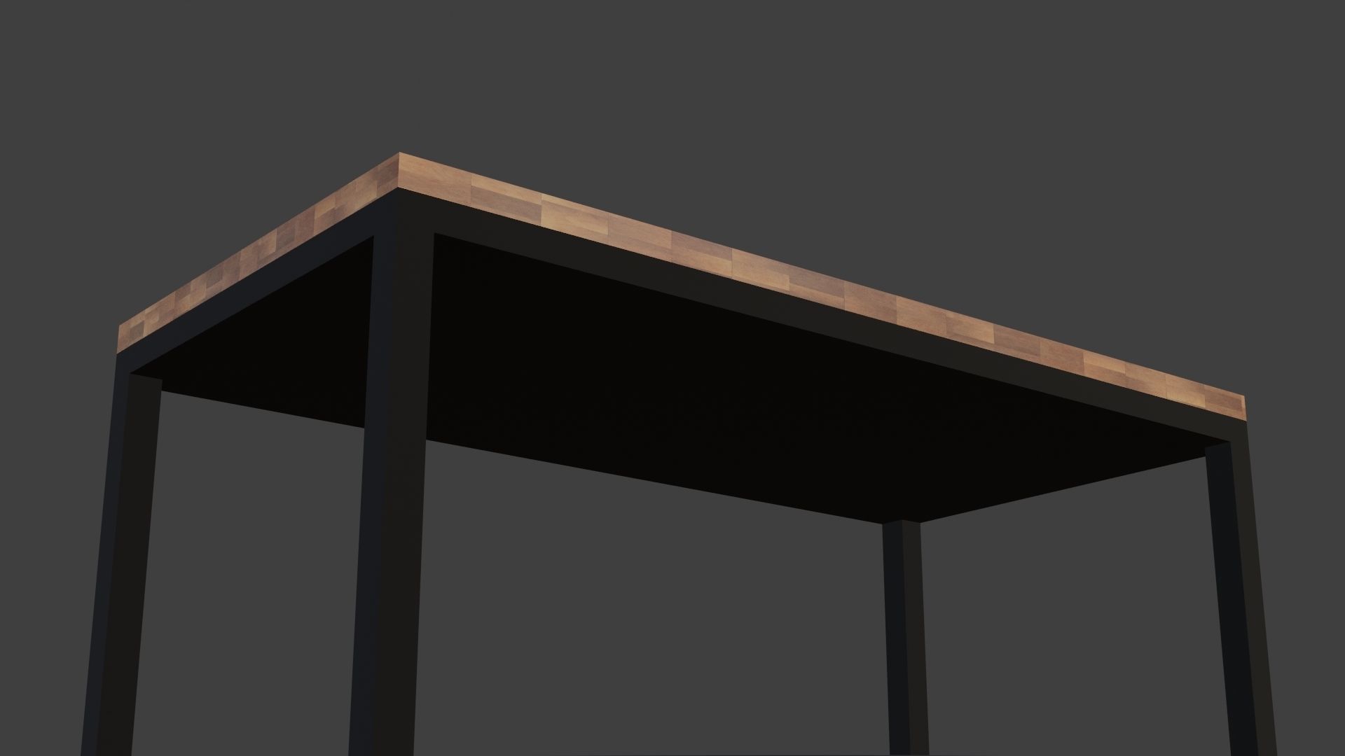 Woodentable 3d model wooden table on circle free VR / AR / low-poly 3D ...