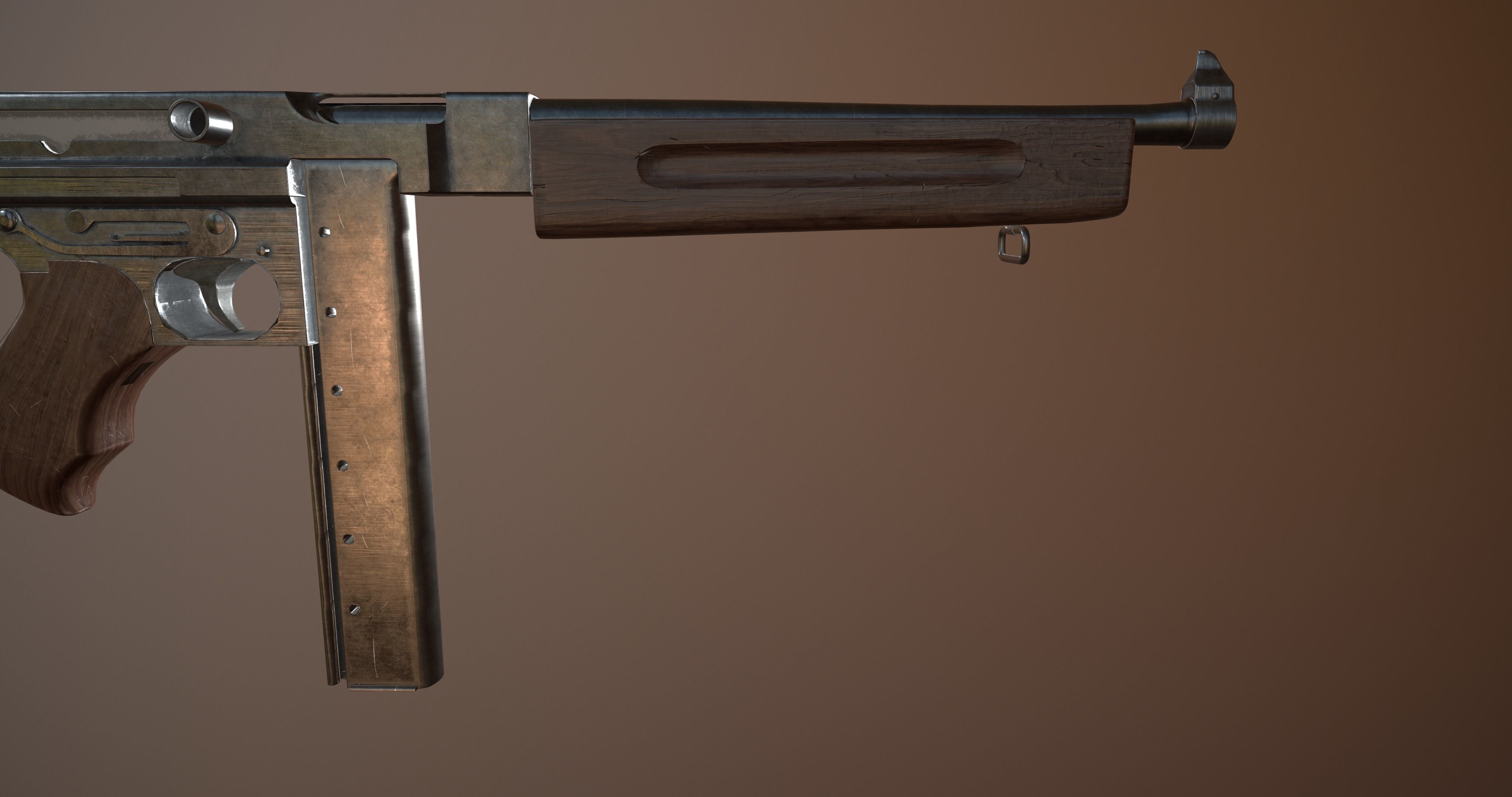 Thompson M1A1 3D model | CGTrader