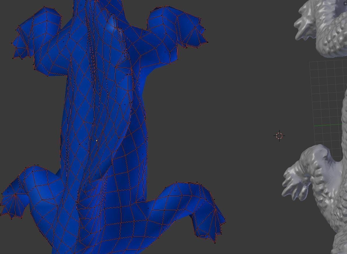 3D model Lizard Iguana Dimetrodon Low Poly GAME READY VR / AR / low ...