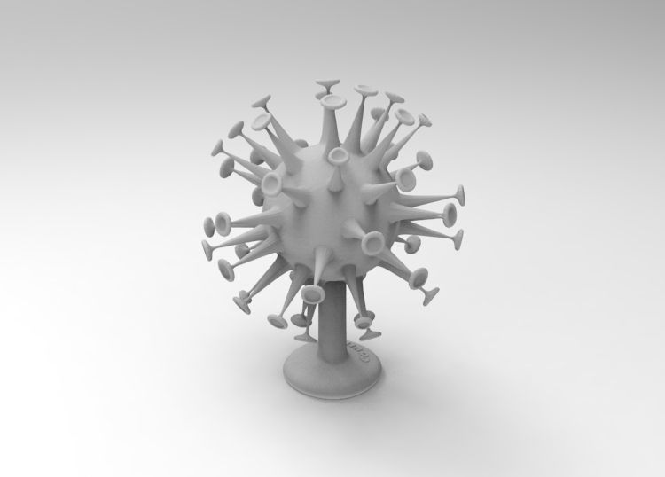 Coronavirus pandemic 3D model 3D printable | CGTrader