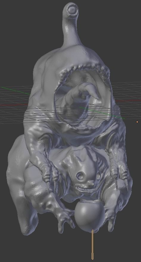 Character Monster rider EyeBall with BLENDER FILE 3D model | CGTrader