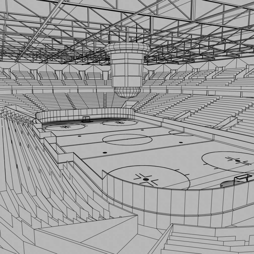 3D model Ice Hockey Stadium VR / AR / low-poly | CGTrader