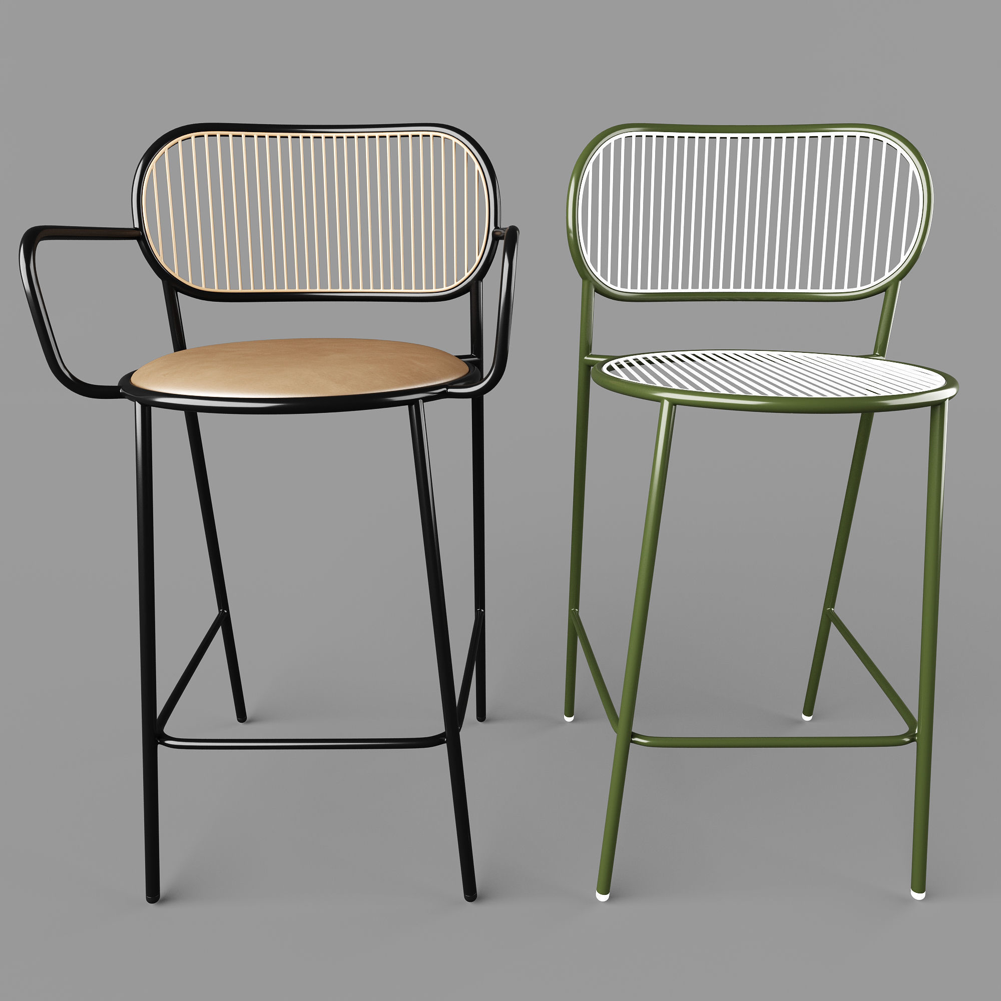 Piper bar chair free 3D model | CGTrader