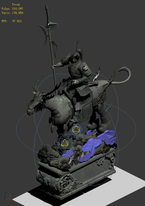 Temple of Mulan - statue 3D model | CGTrader