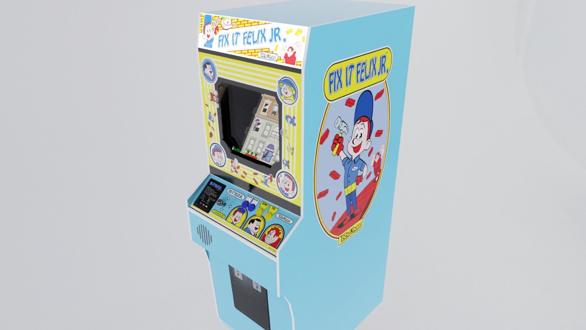 3D model wreck it ralph arcade cabinet VR / AR / low-poly | CGTrader