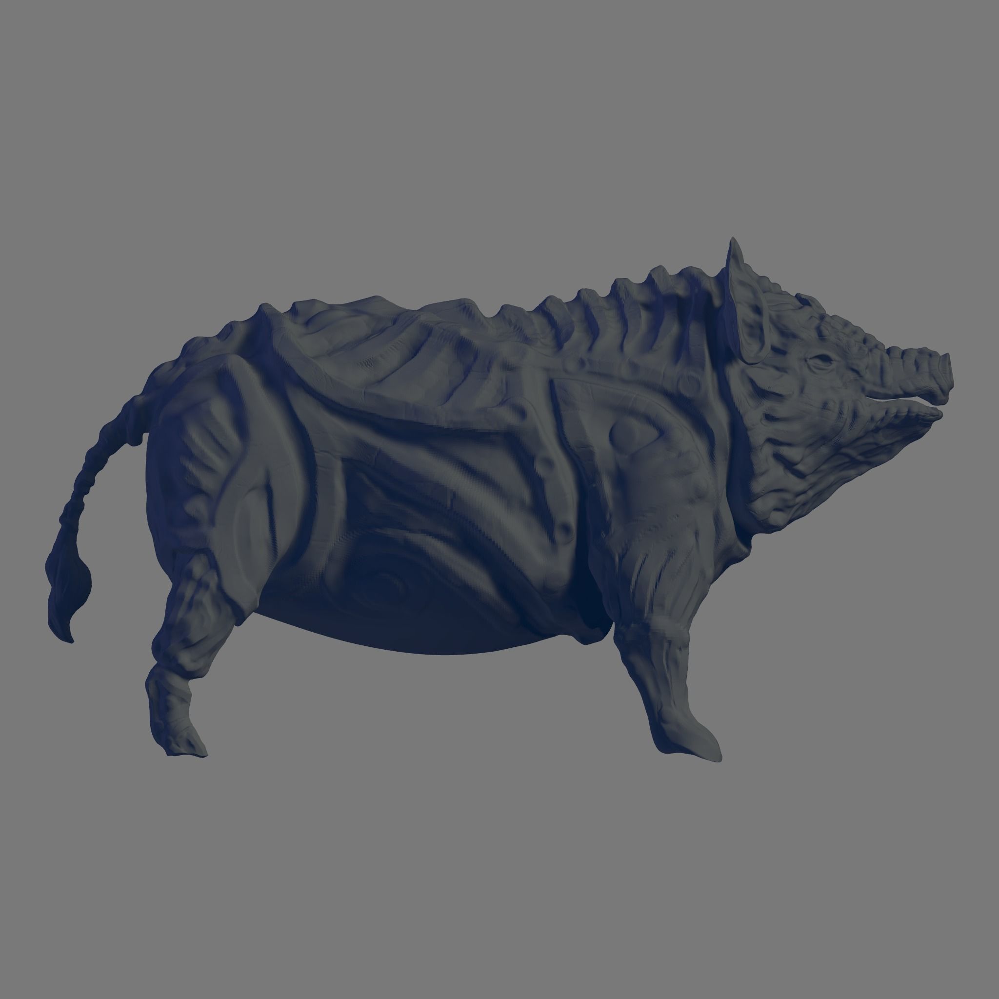 3D model Sculpted Ancient Pig Statue VR / AR / low-poly | CGTrader