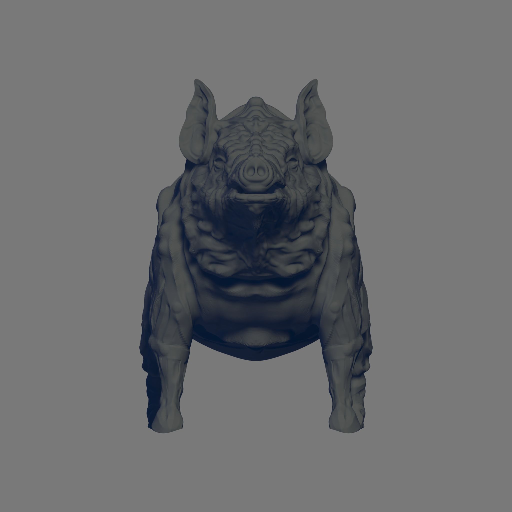 3D model Sculpted Ancient Pig Statue VR / AR / low-poly | CGTrader