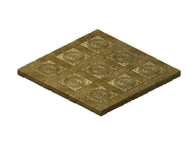 Game model - stone carving ground surface 04 3D model | CGTrader