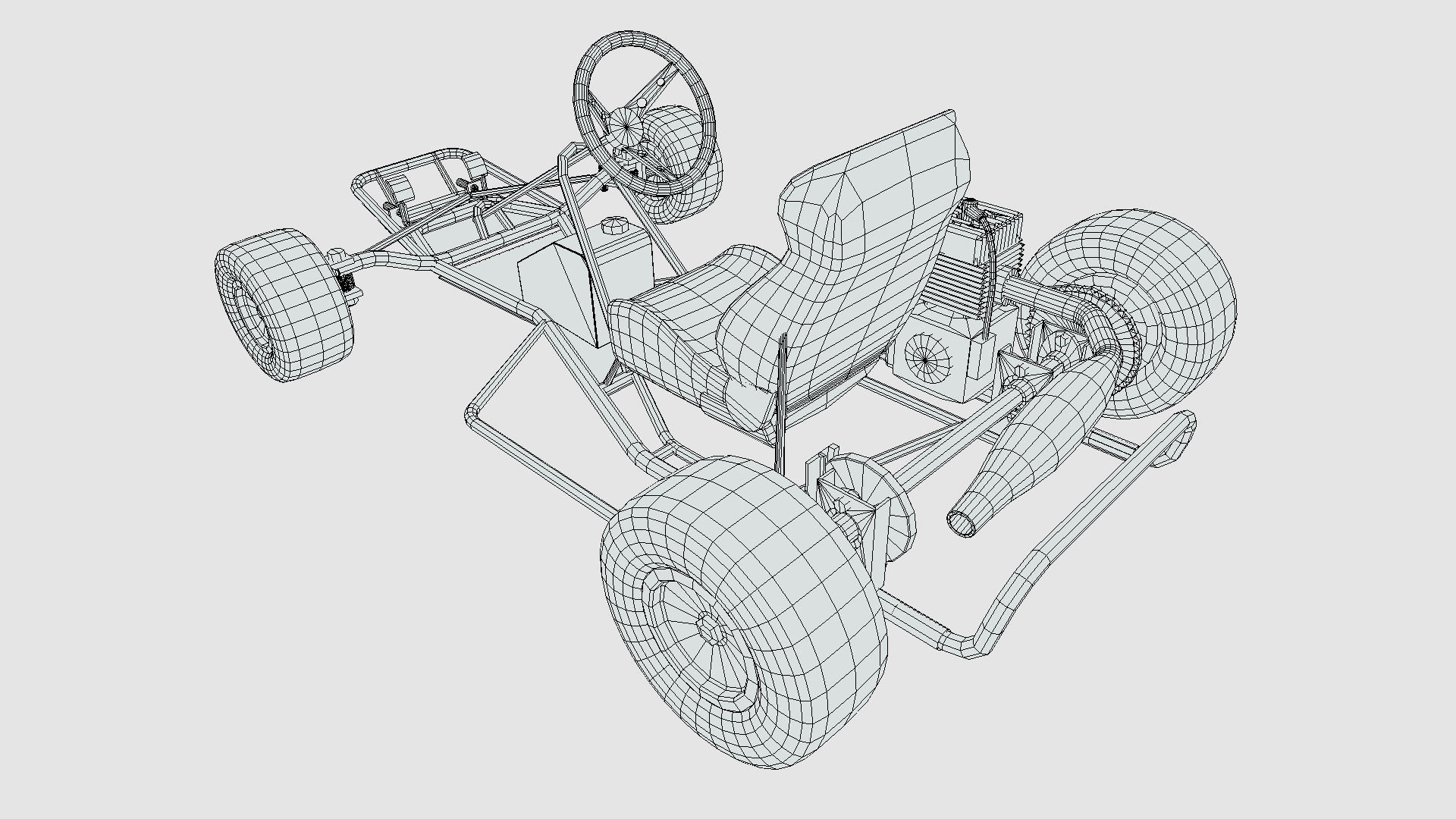 3D model Go Kart VR / AR / low-poly | CGTrader