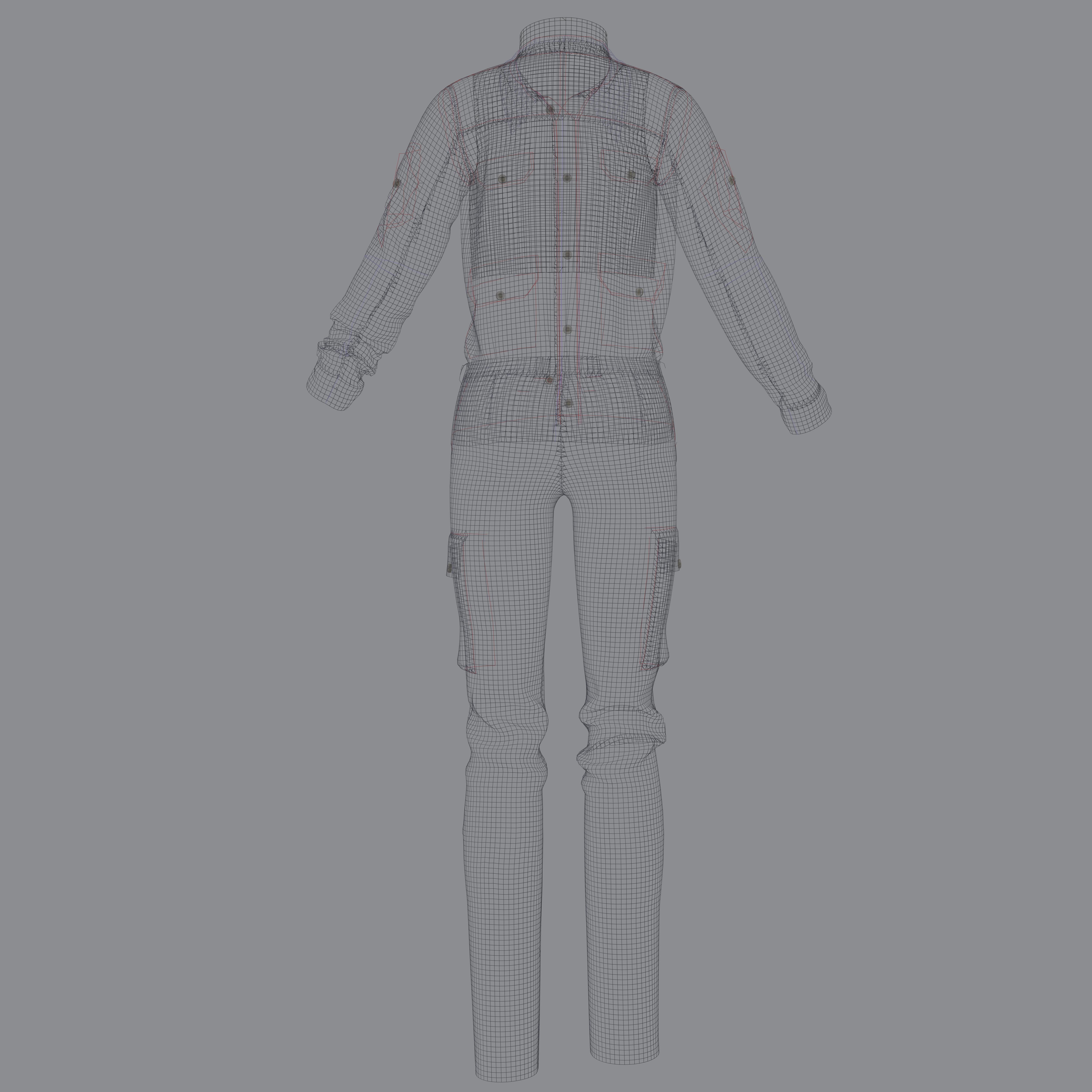 Police uniform set Marvelous designer 3D model | CGTrader