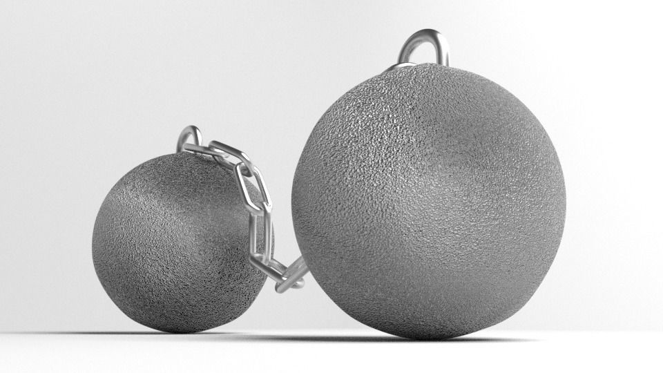 Cannonball - Chain-shot 3D model | CGTrader