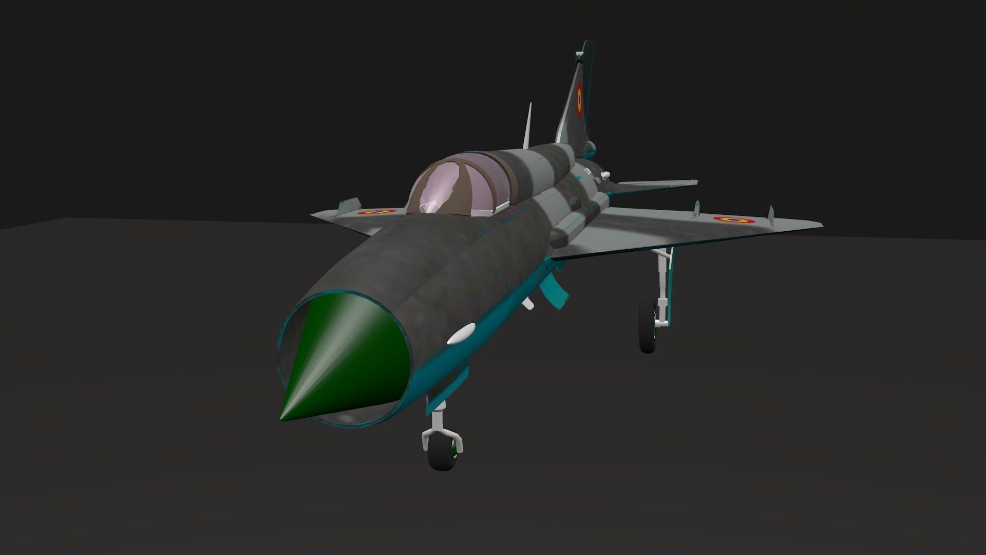 3D model Romanian MIG-21 Aircraft Low-Poly VR / AR / low-poly | CGTrader
