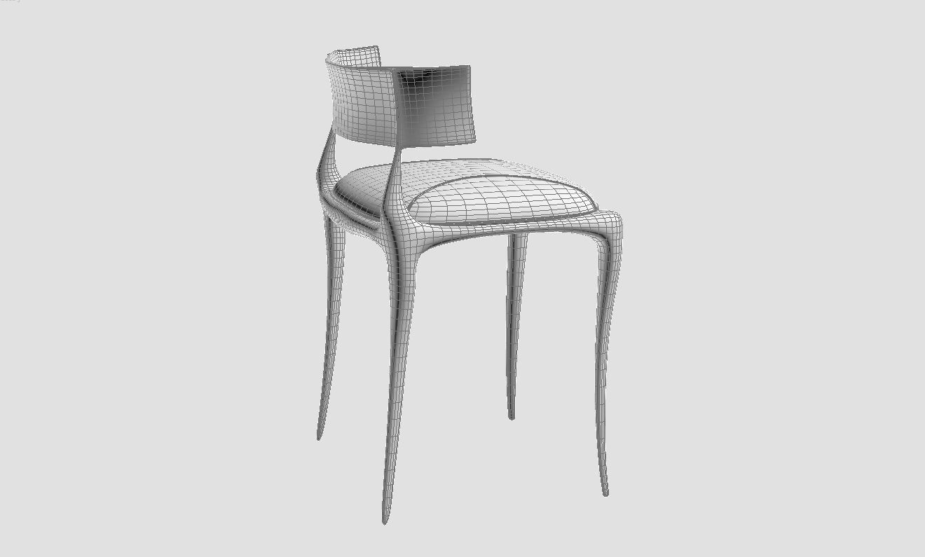Aria Chair in Bronze by Paul Mathieu 3D model | CGTrader