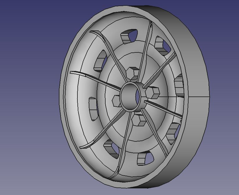 Insert for slot car rims 3D model 3D printable | CGTrader