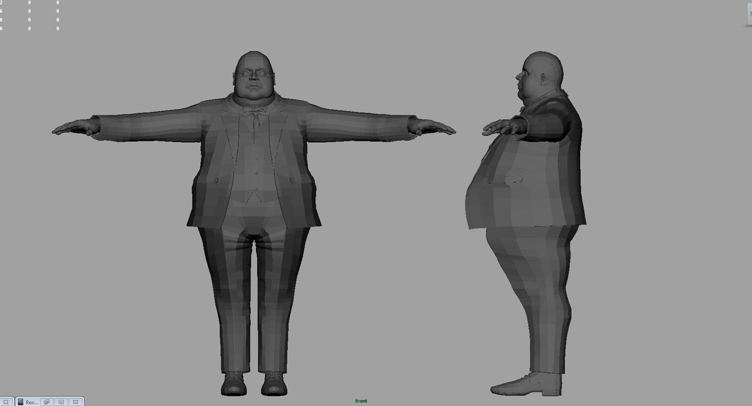 dwarf boss man 3d model 3D model | CGTrader