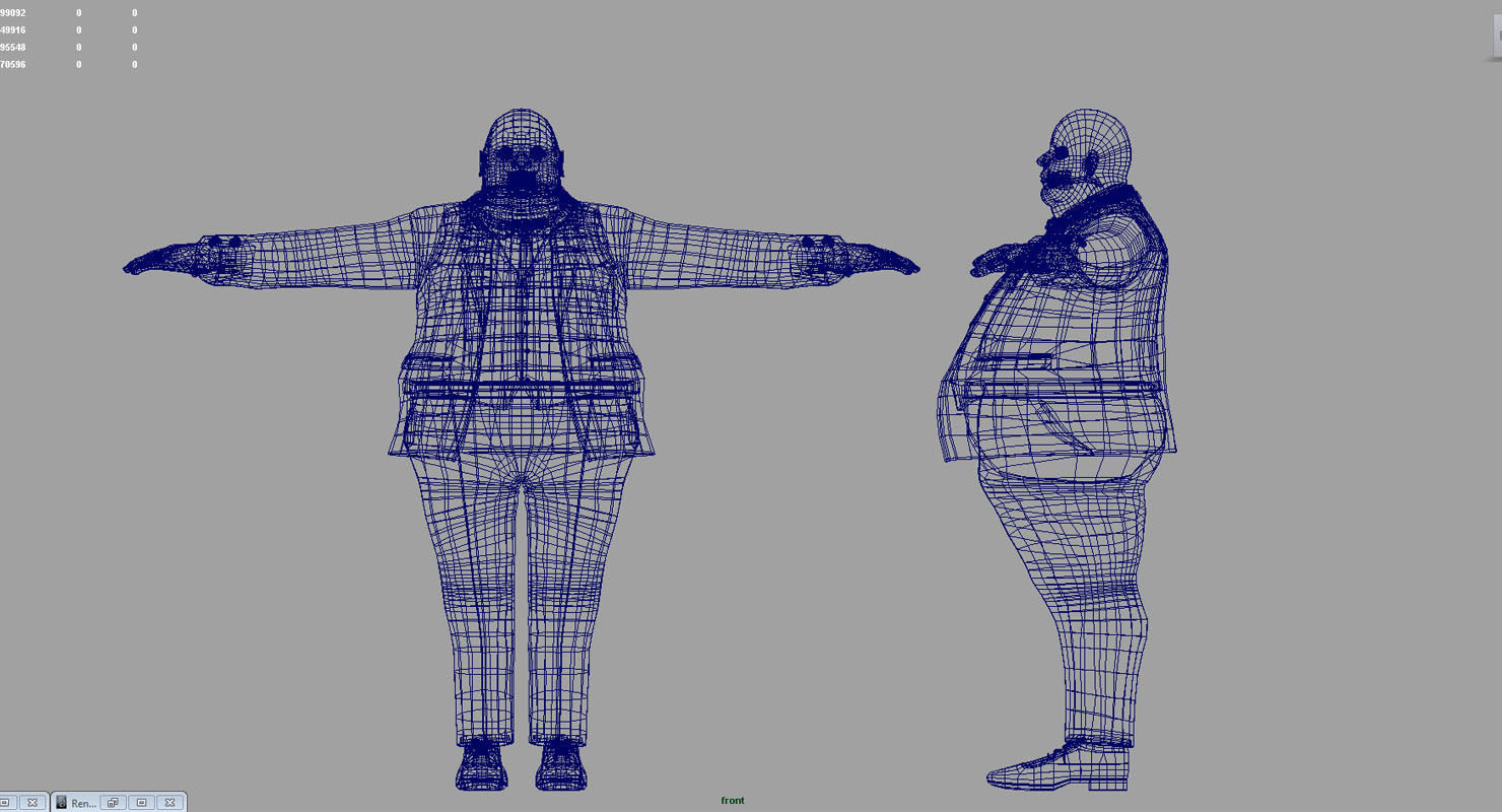 dwarf boss man 3d model 3D model | CGTrader