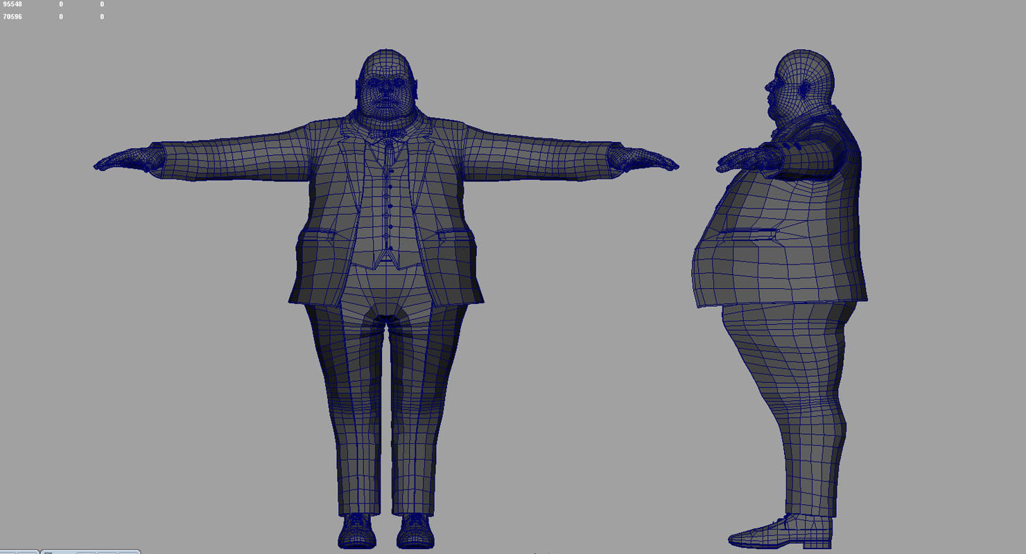 dwarf boss man 3d model 3D model | CGTrader