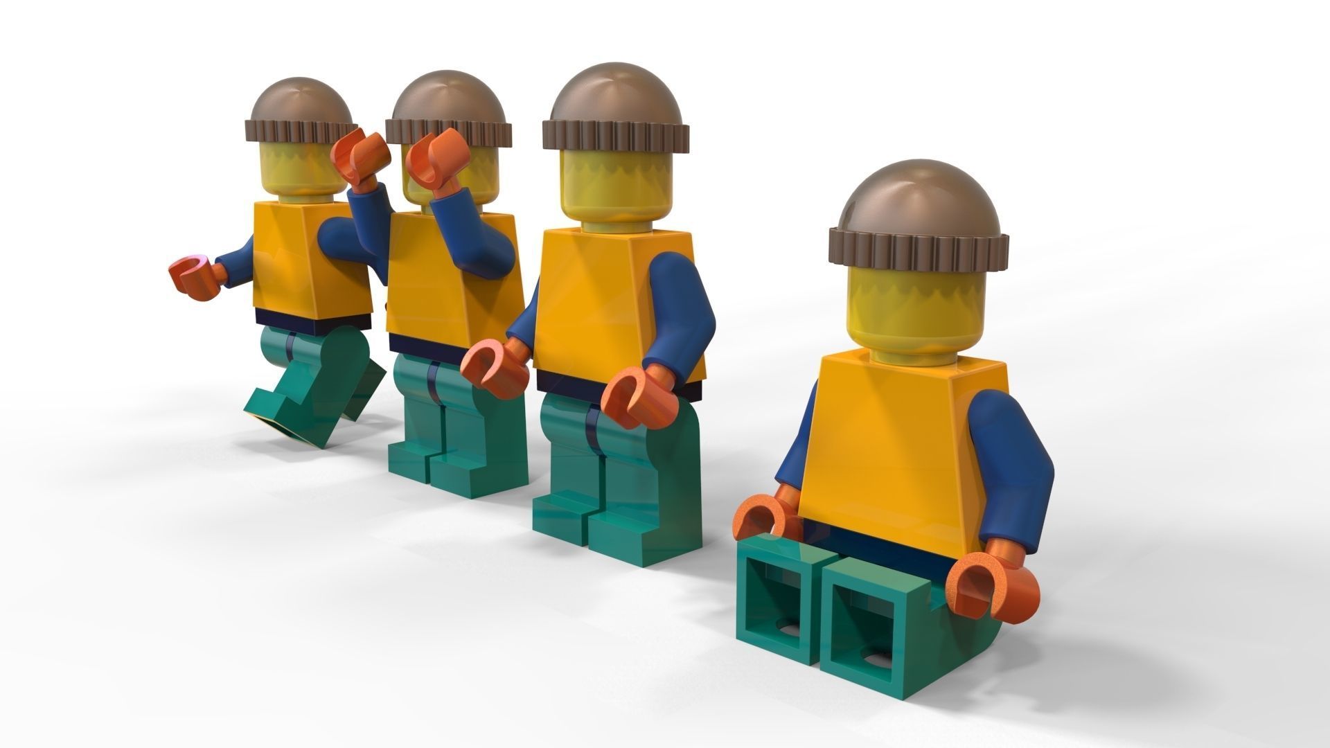 LEGO man figure 3D model 3D printable | CGTrader