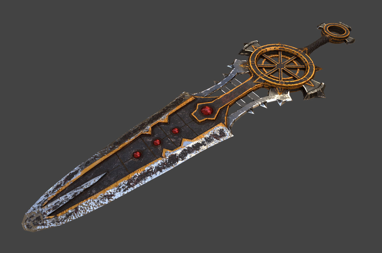 3D model Swords of death knight pack VR / AR / low-poly | CGTrader