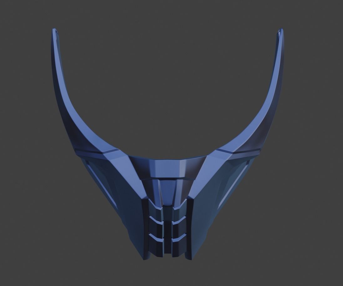 Cyber Sub Zero mask for face from Mortal Kombat 9 X 10 11 3D model 3D ...