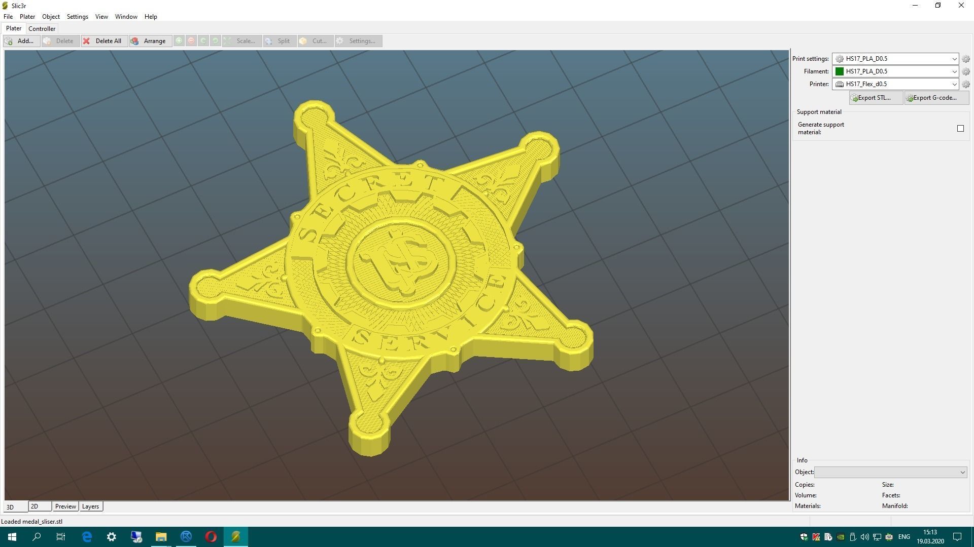 Vintage Badge 3D model 3D printable | CGTrader
