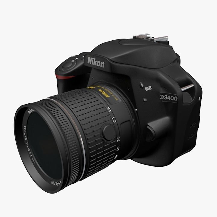 3D Nikon D3400 3D model | CGTrader
