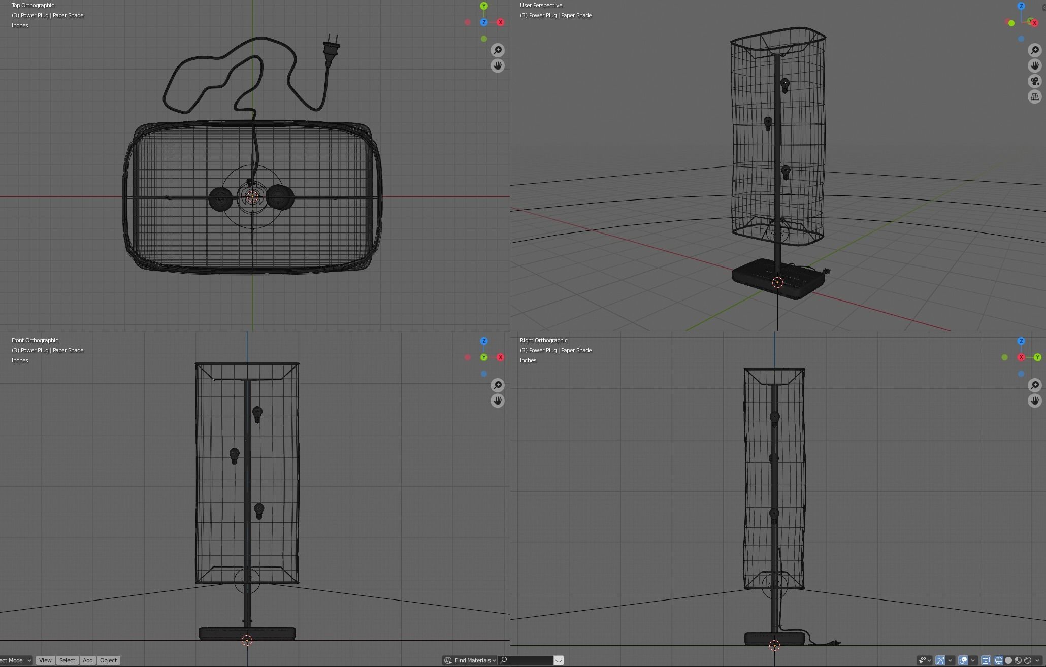 Magnarp Paper Floor Lamp free 3D model | CGTrader