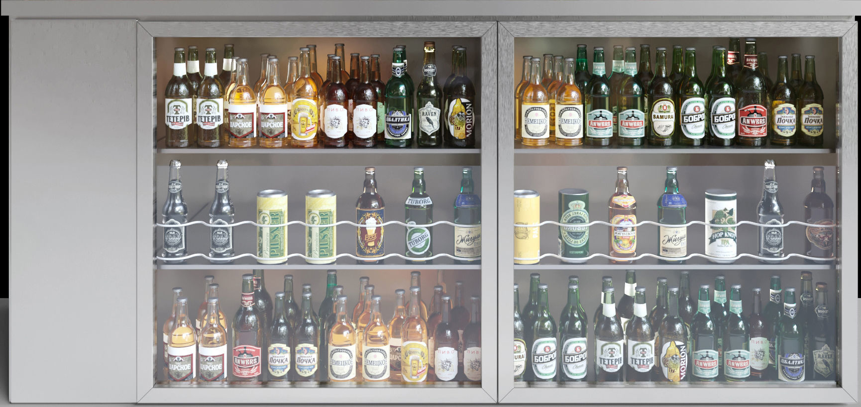 Alcohol Showcase 12 3D model | CGTrader