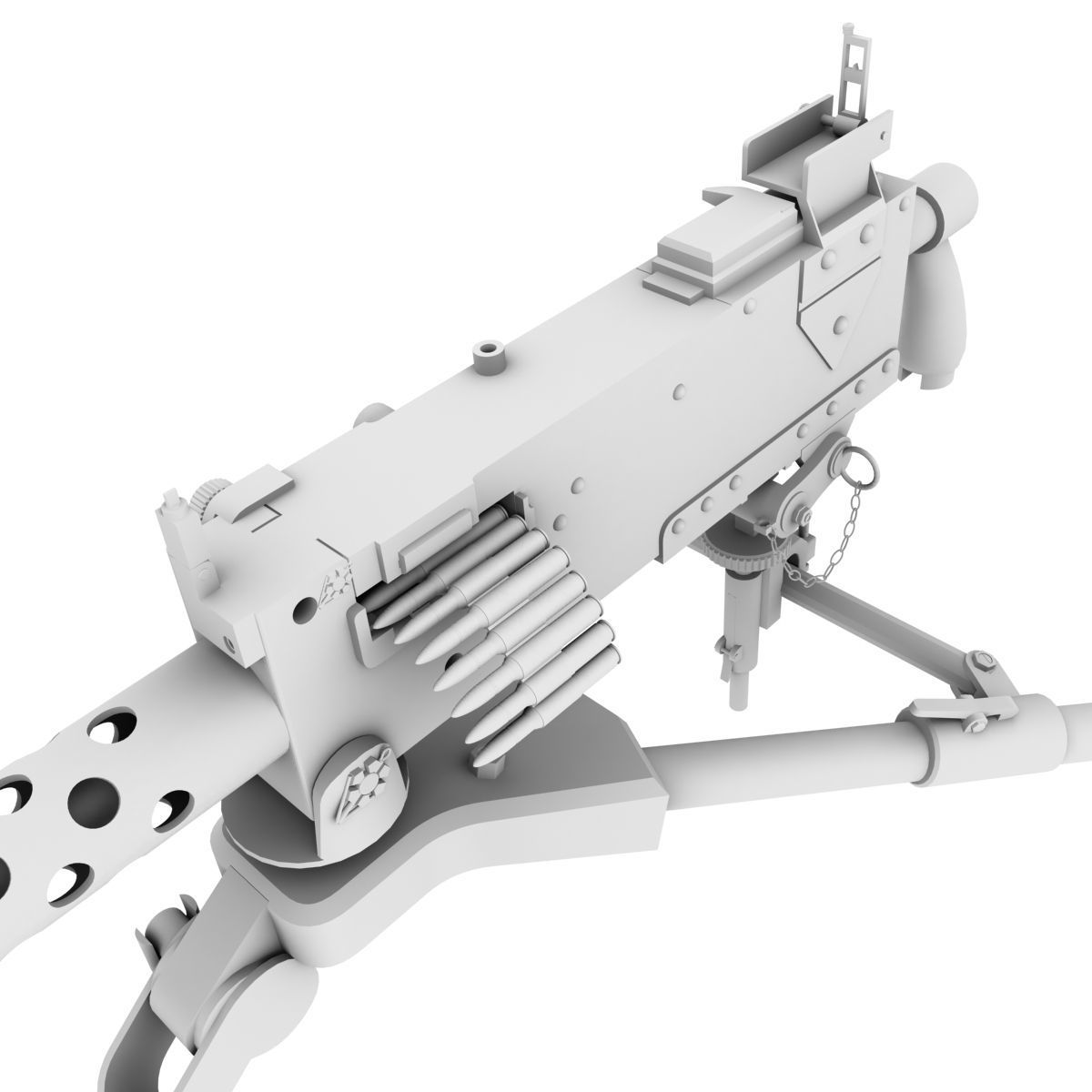 Browning M1919A4 3D model | CGTrader