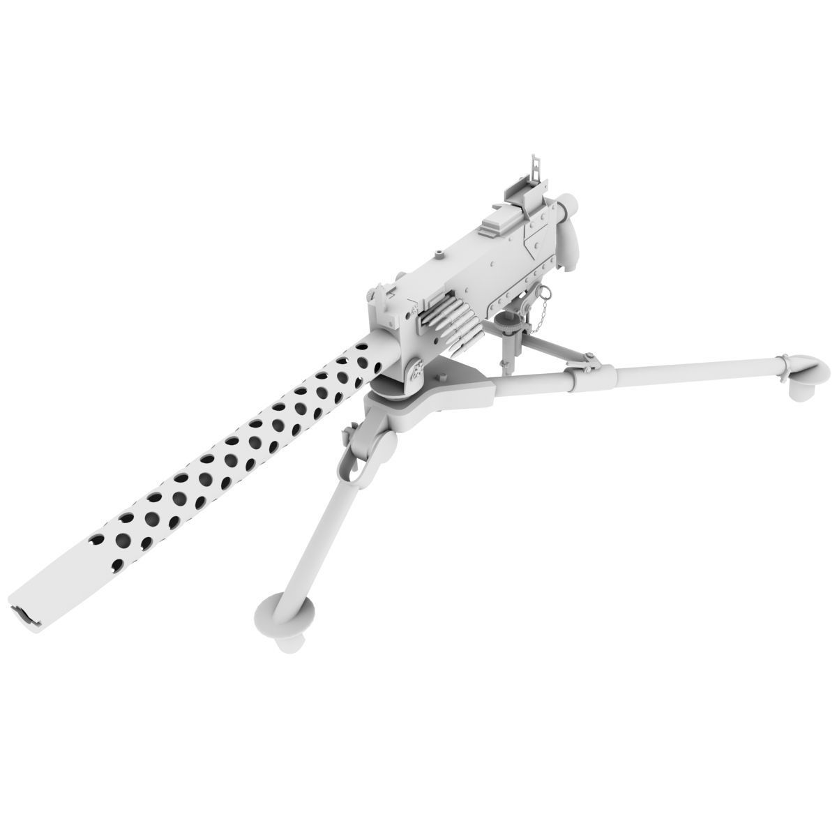 Browning M1919A4 3D model | CGTrader