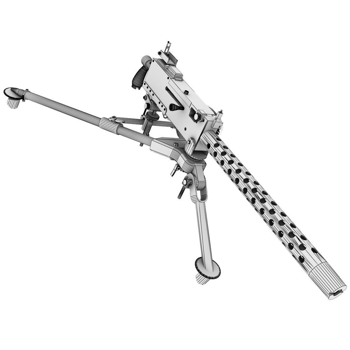 Browning M1919A4 3D model | CGTrader