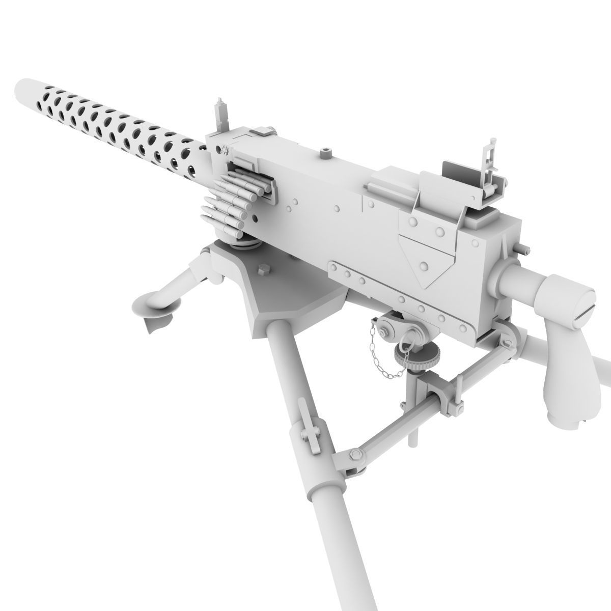 Browning M1919A4 3D model | CGTrader