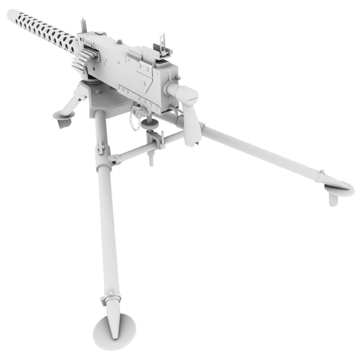 Browning M1919A4 3D model | CGTrader