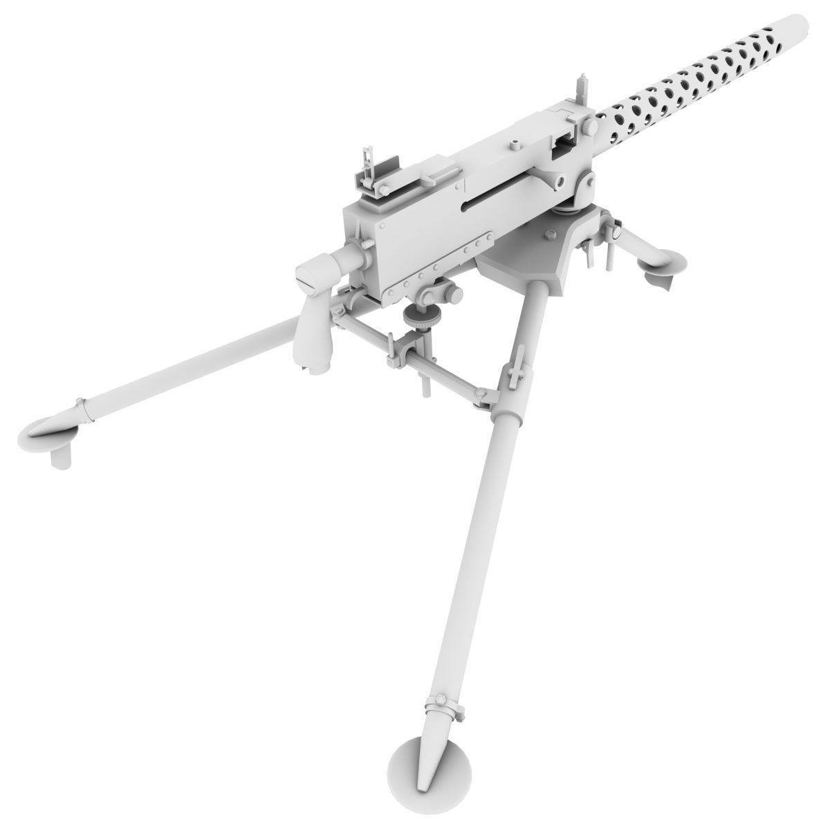 Browning M1919A4 3D model | CGTrader