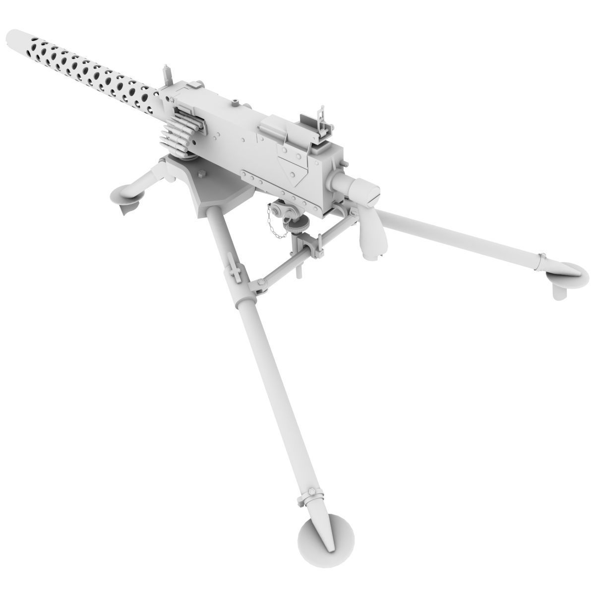 Browning M1919A4 3D model | CGTrader