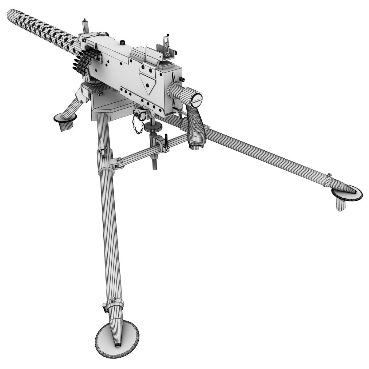 Browning M1919A4 3D model | CGTrader