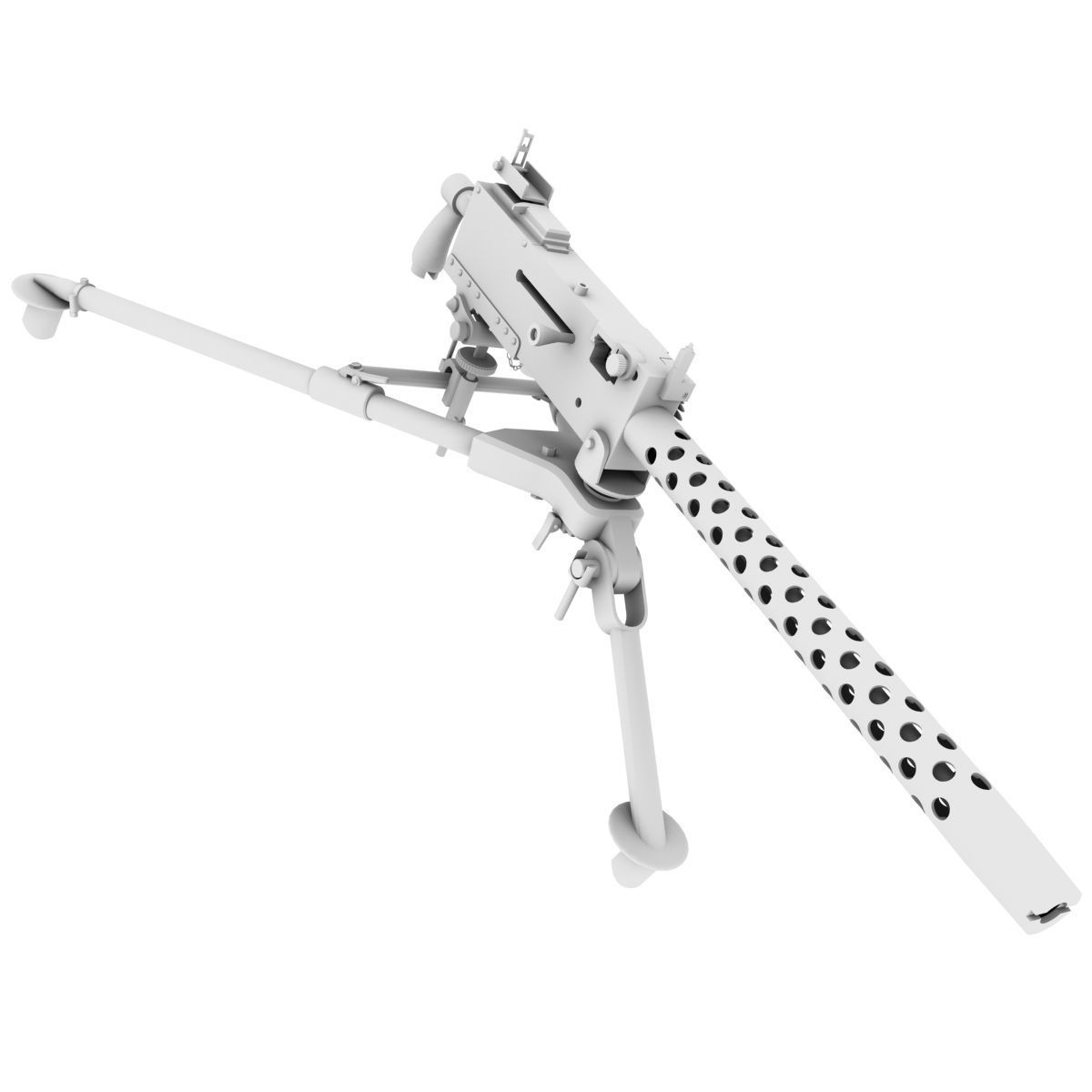 Browning M1919A4 3D model | CGTrader
