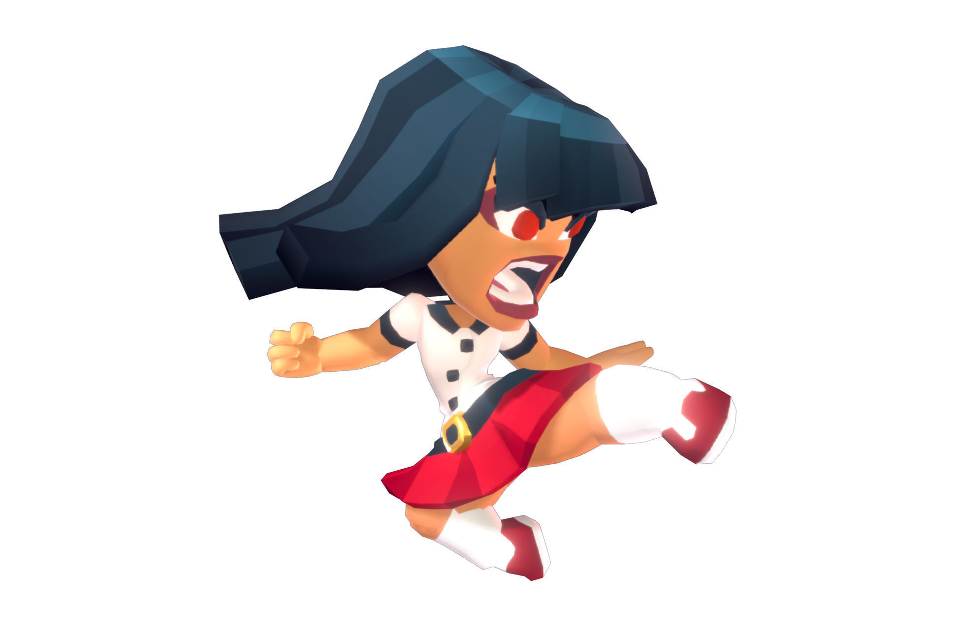 3D model Kung Fu School Girl Kyoshi - Proto Series VR / AR / low-poly ...