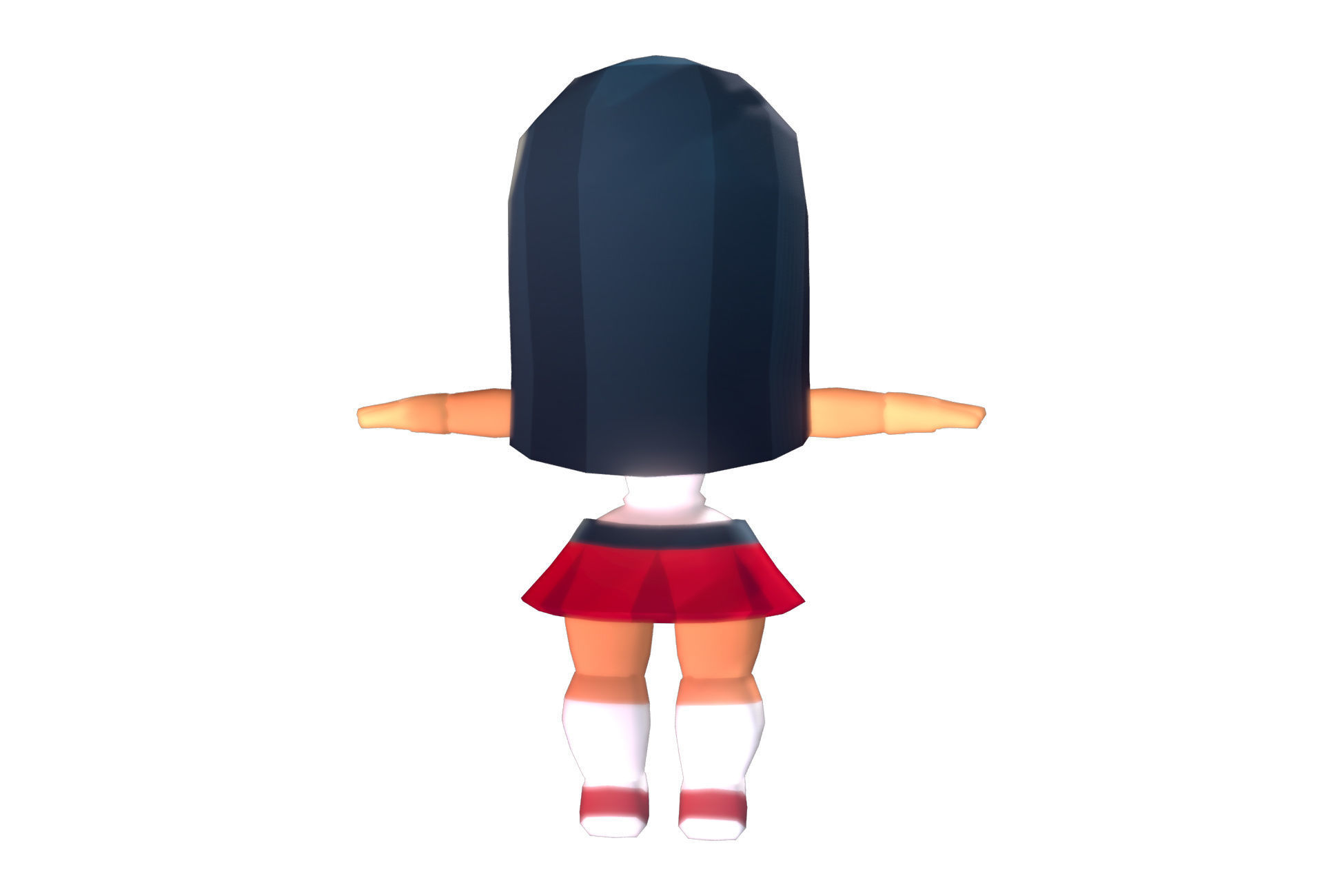 3D model Kung Fu School Girl Kyoshi - Proto Series VR / AR / low-poly ...