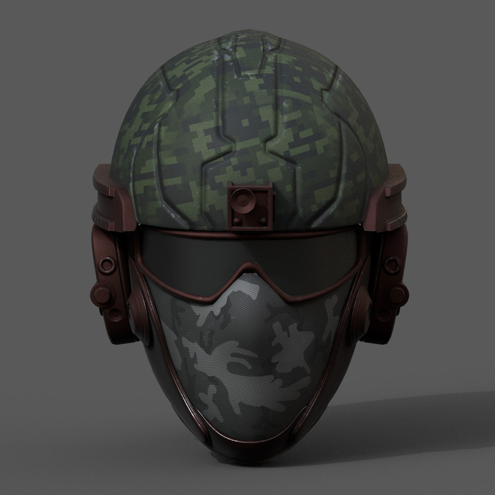 3D model Helmet scifi military combat 3d futuristic technology VR / AR ...