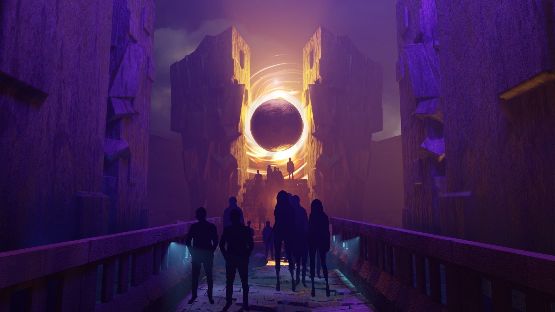 Epic enviroment scene made in blender 3D model | CGTrader