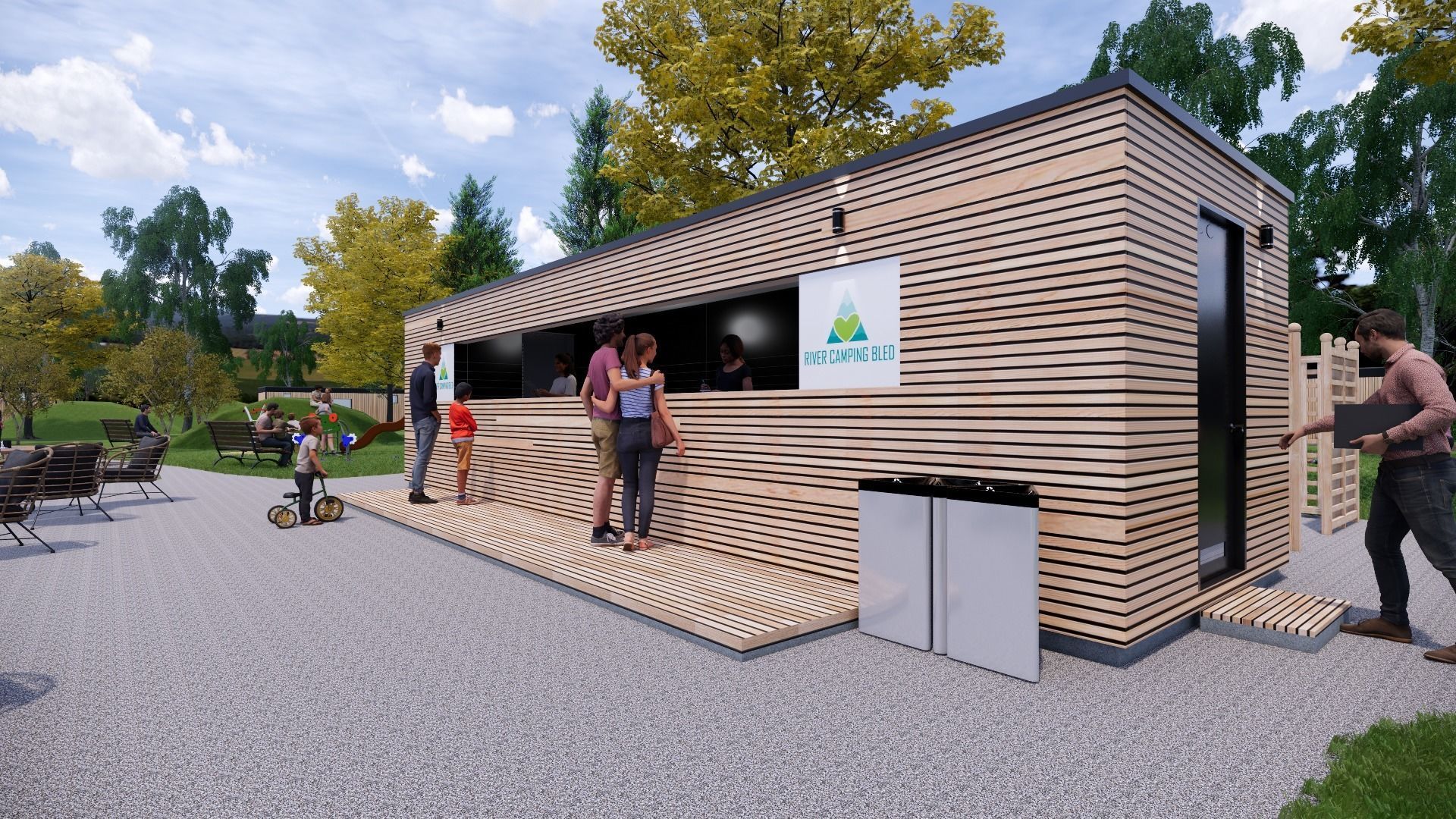 Mobile Kitchen bar fast food restaurant free 3D model | CGTrader