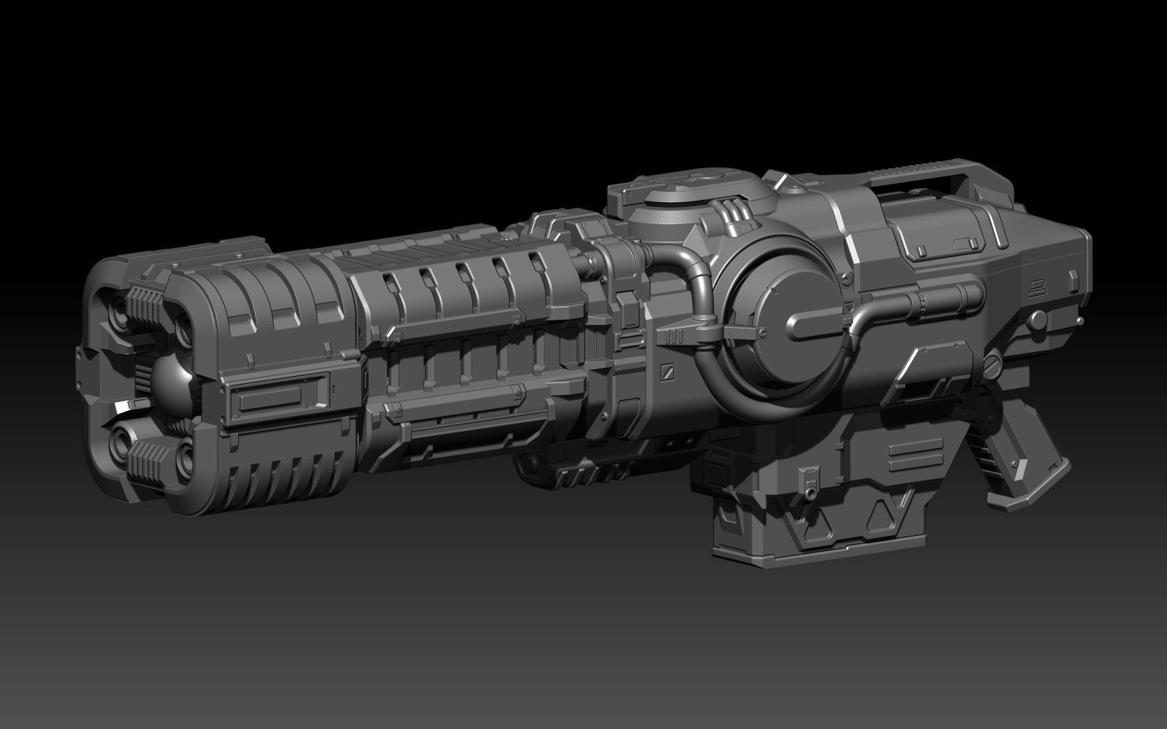 DOOM Eternal PlasmaGun 3D model 3D printable | CGTrader