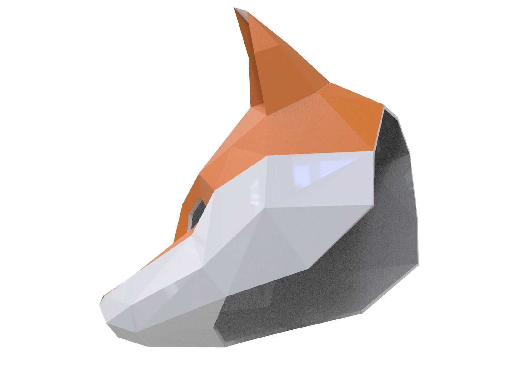 Fox 3D Mask – free fox mask pattern 3d models – SSKEHG