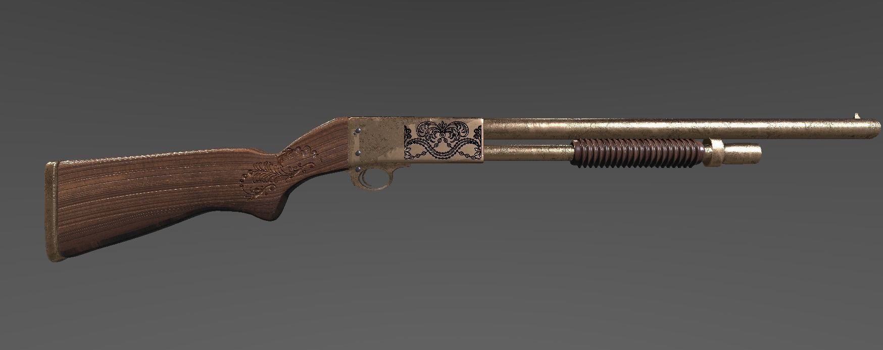 Ithaca ShotGun 3D model | CGTrader