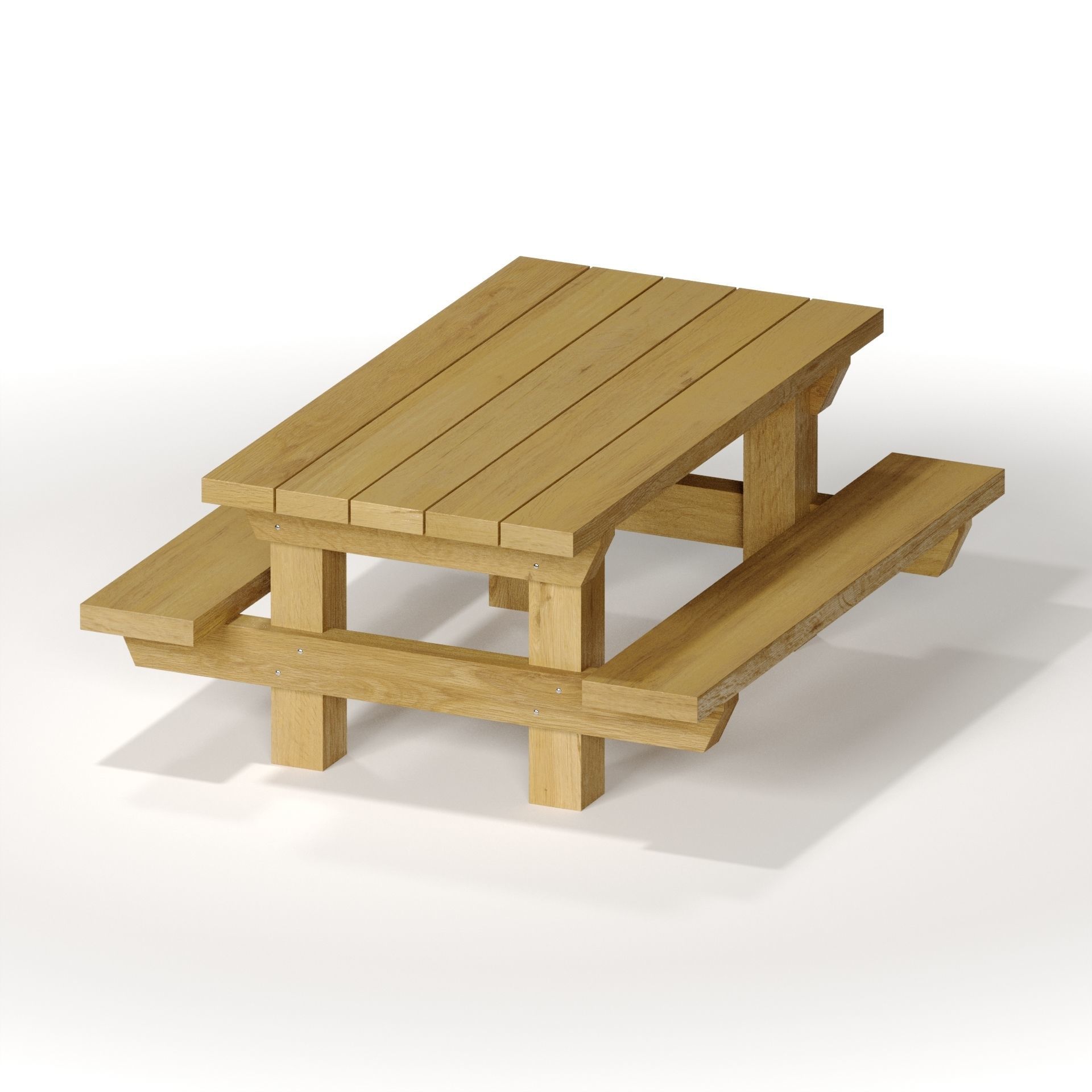 Timberform 2244-8 Picnic Table with Seats 3D model | CGTrader
